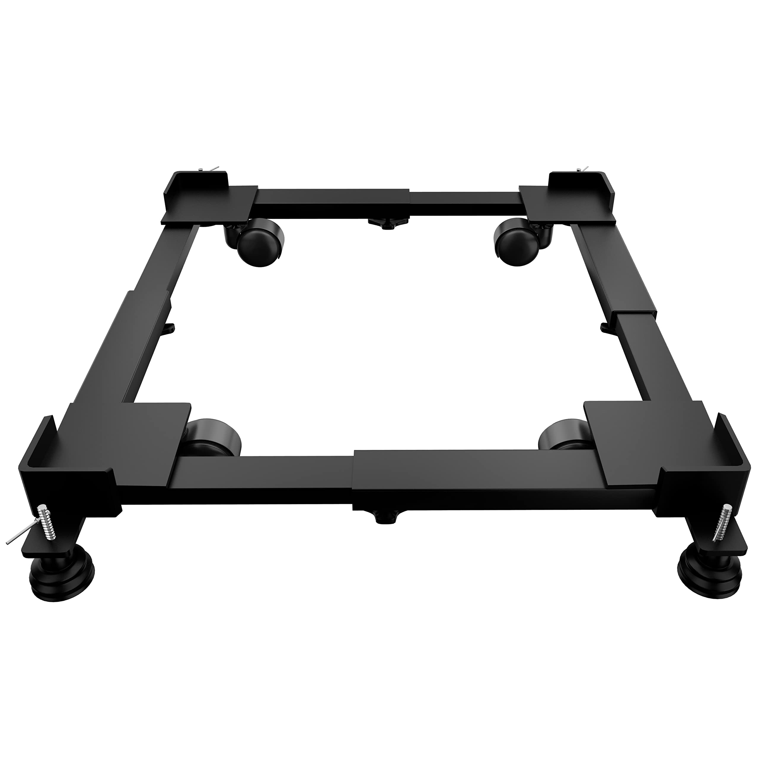 Lifelong Washing Machine Stand- Adjustable Metal Trolley with Wheels f ...